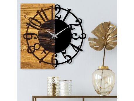 WALLXPERT ZIDNI SAT WOODEN CLOCK 1