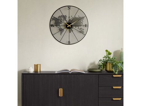 WALLXPERT ZIDNI SAT COORDINATE METAL WALL CLOCK APS018