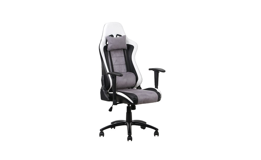 Jones kancelarijska fotelja 57x70x128,5-136 cm crna/bela/siva