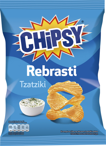 Čips rebrasti tzatziki 95g