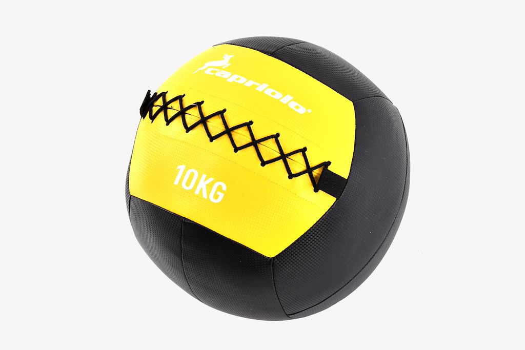 Lopta „wall ball“ 10kg crno-zuta