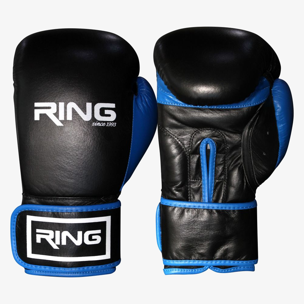 Ring Sport RS 3211-10 blue – Rukavice za boks 10 OZ kozne