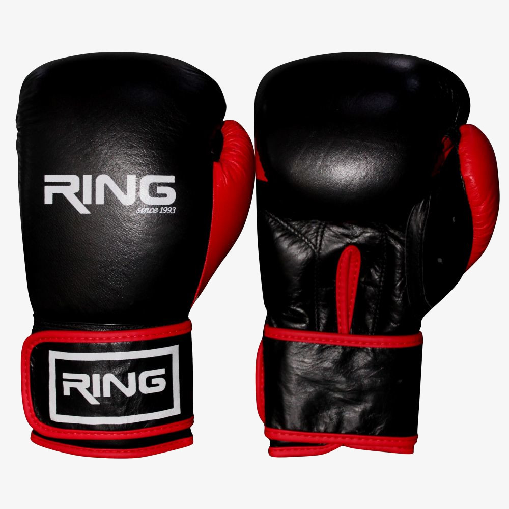 Ring Sport RS 3211-10 red – Rukavice za boks 10 OZ kozne