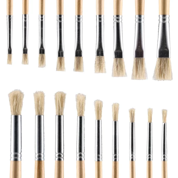 Pop brush Bruegel, set četkica, miks, bela, 18K