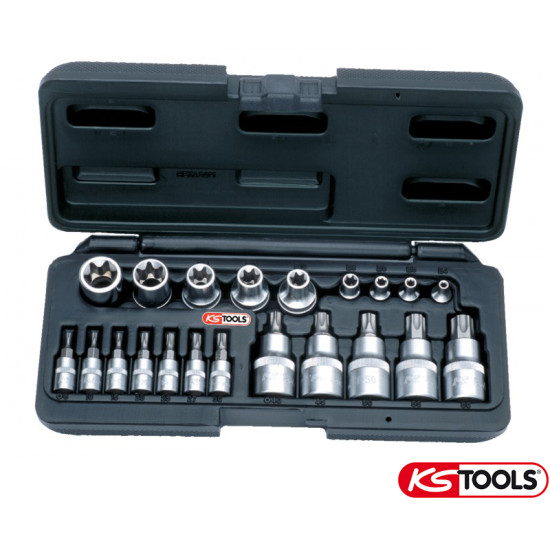 Ključevi torx set 1/4"i 1/2" 21 kom