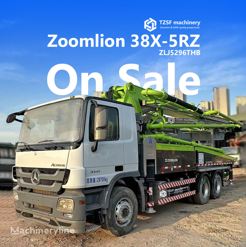 Zoomlion 38X-5RZ ZLJ5296THB on Mercedes-Benz chassis Euro 3 pumpa za beton