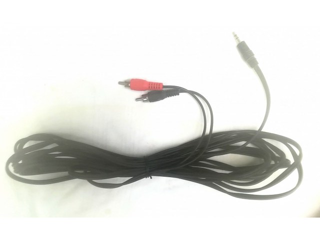 Audio 3.5mm stereo RCA kabl. 5 metra.