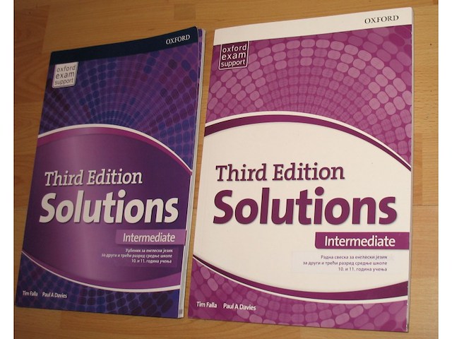 SOLUTIONS INTERMEDIATE Third edition UDZBENIK + RADNA