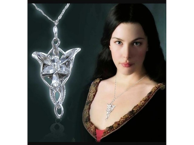 Arwen Aurena Evenstar ogrlica LOTR Gospodar Prstenova