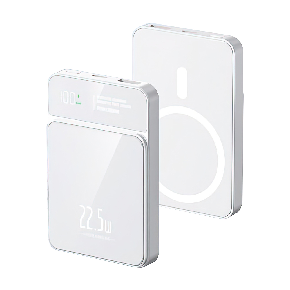 Back Up baterija (univerzalna) MagSafe M50 15W PD 20W+22.5W Fast 5000mAh beli (MS)