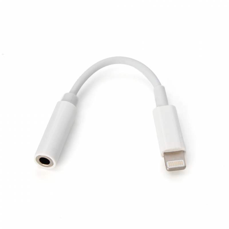 Adapter - slusalice iP-1 iPhone lightning na 3.5mm beli