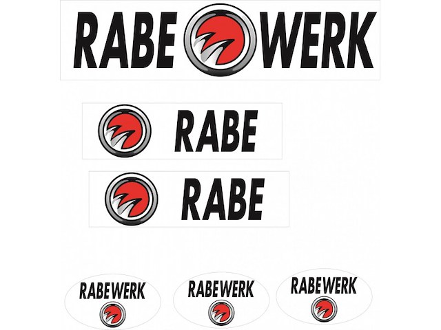 RABEWERK - Nalepnice za plug