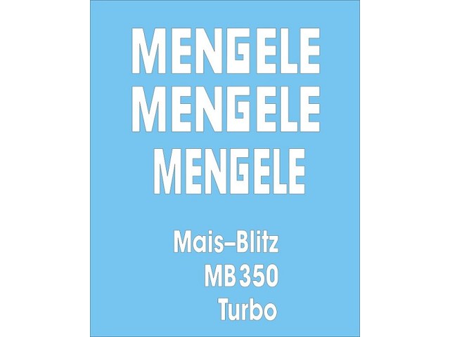 MENGELE MB 350 - Nalepnice za kombajn