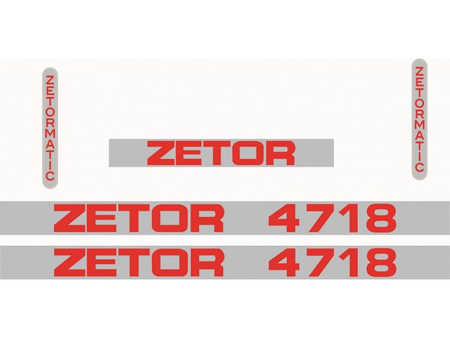 ZETOR 4718 - Nalepnice za traktor