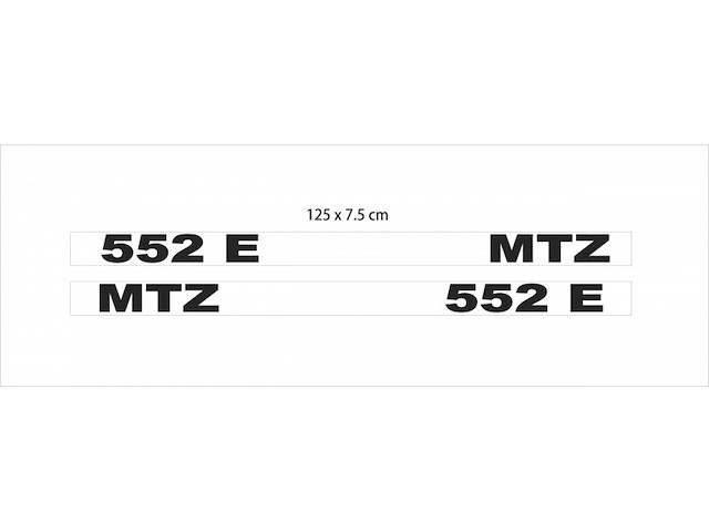 BELARUS MTZ 552 E - Nalepnice za traktor