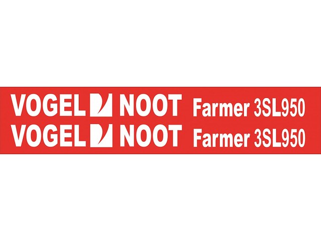 VOGELNOOT  Farmer3SL950 - nalepnice za plug