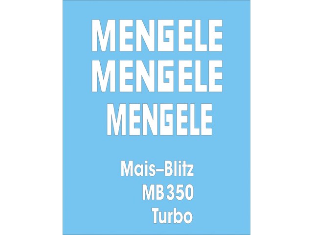 NALEPNICE ZA KOMBAJN MENGELE -  200 MB