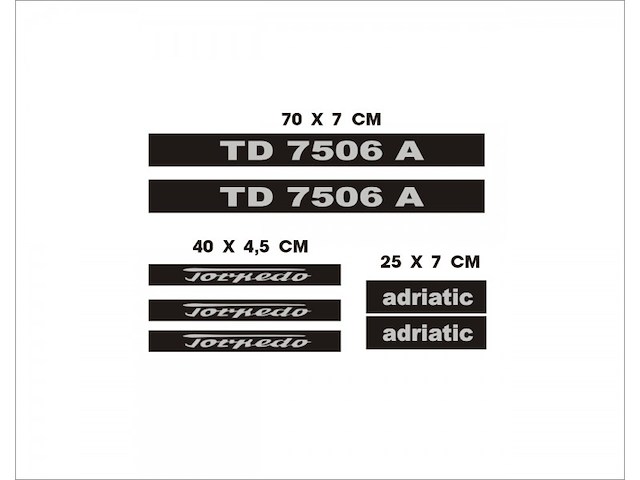 NALEPNICE Z ATRAKTOR TORPEDO TD 7506A