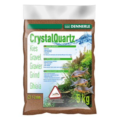 Dennerle Crystal quartz gravel light brown 5kg