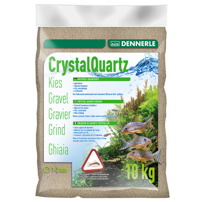 Dennerle Crystal quartz gravel natural white 10kg