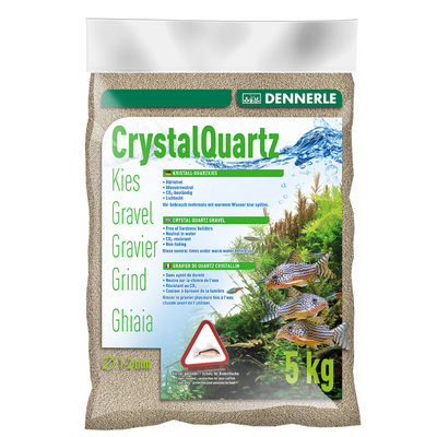 Dennerle Crystal quartz gravel natural white 5kg