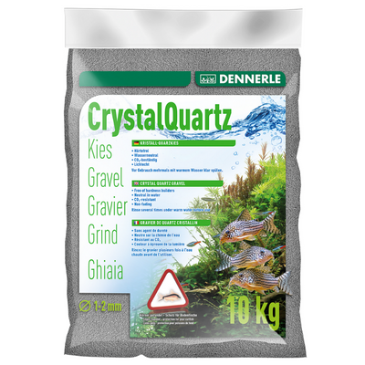 Dennerle Crystal quartz gravel slate grey 10kg