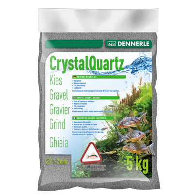 Dennerle Crystal quartz gravel slate grey 5kg