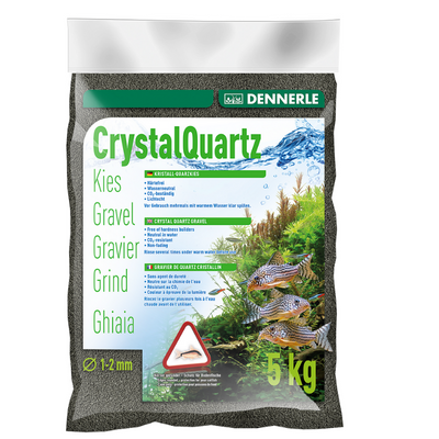 Dennerle Crystal quarz gravel diamond black 5kg