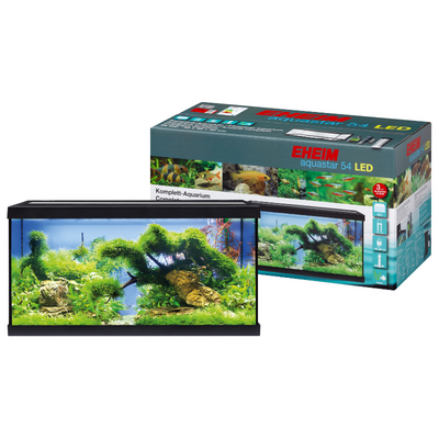 EHEIM aquastar 54 LED aquarium set black