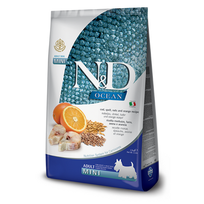 N&D Ocean Mini Coldfish Spelt, Oats & Orange