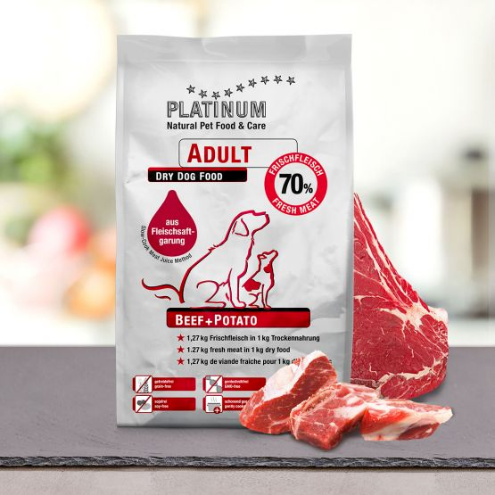 PLATINUM Beef & Potato 5kg hrana za pse