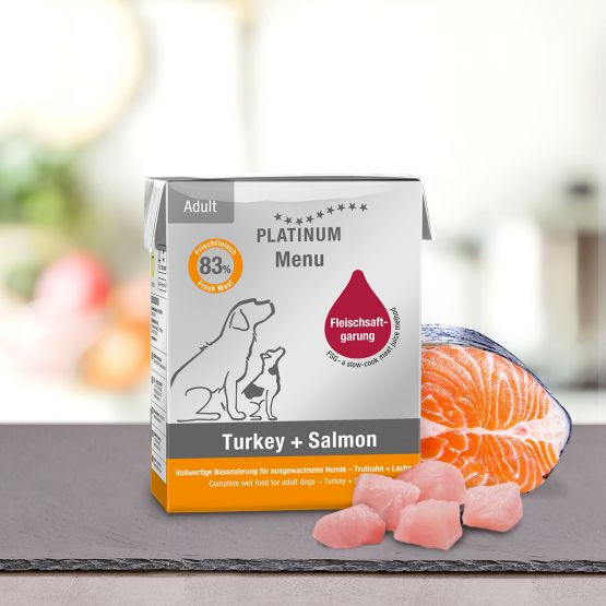 PLATINUM Menu Turkey & Salmon 375g hrana za pse