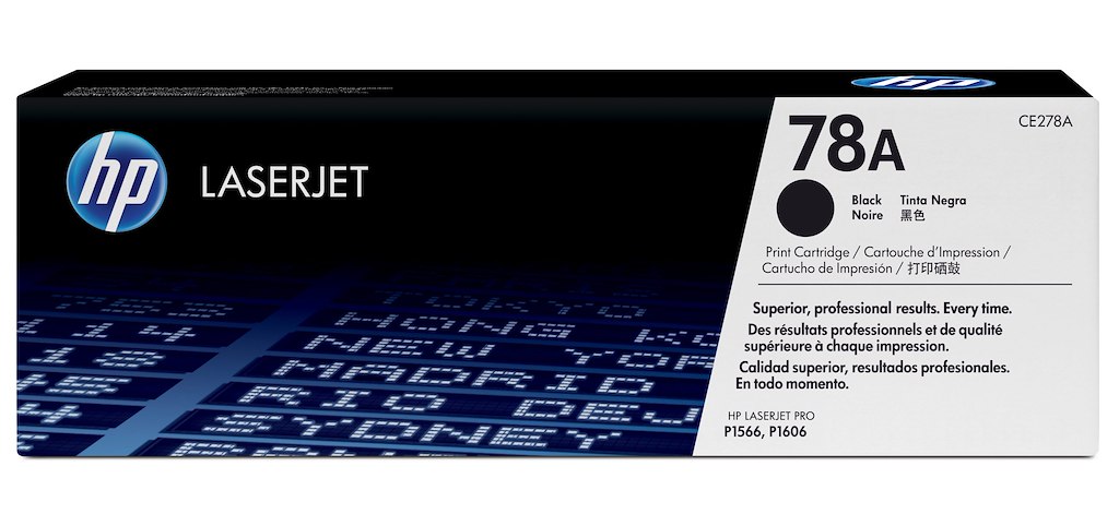 HP 78A Black Original LaserJet Toner Cartridge, CE278A