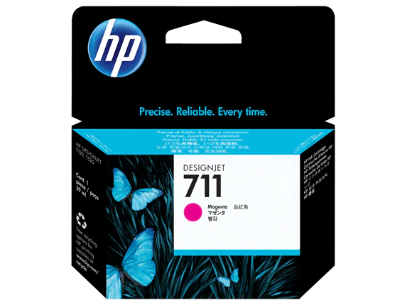 HP 711 29-ml Magenta DesignJet Ink Cartridge, CZ131A