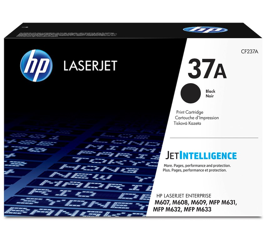 HP 37A Black Original LaserJet Toner Cartridge, CF237A