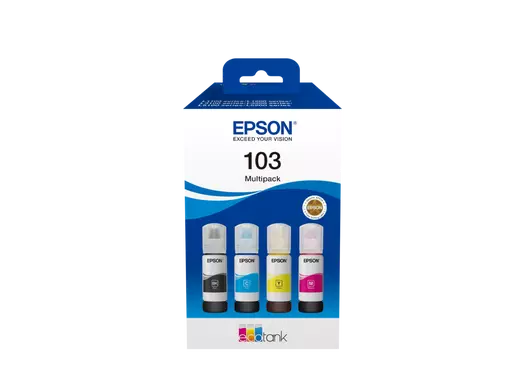 EPSON 103 EcoTank 4-Color Multipack ink bottle, C13T00S64A