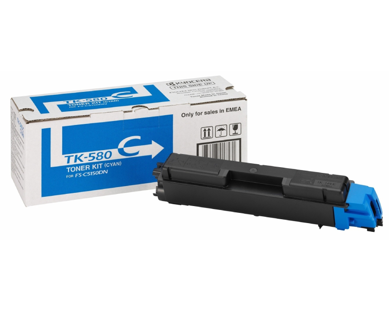 Kyocera Toner Cyan Cartridge, TK-580C