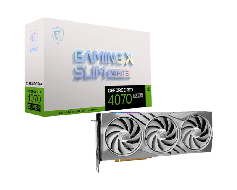 MSI nVidia GeForce RTX 4070 GAMING X SLIM WHITE 12GB, grafička karta