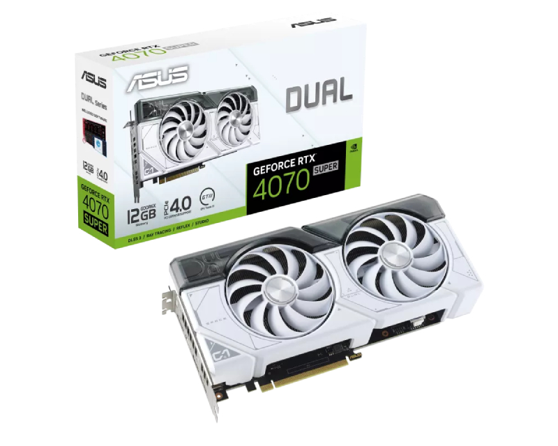 Asus nVidia GeForce RTX 4070 SUPER 12GB white, grafička karta