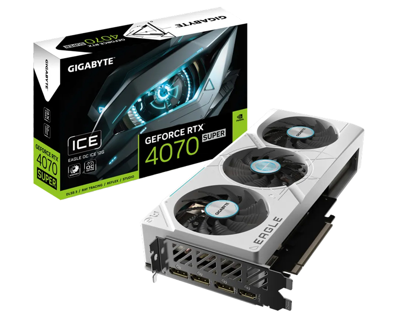 Gigabyte nVidia GeForce RTX 4070 SUPER EAGLE OC ICE 12GB, grafička karta