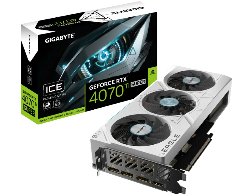 Gigabyte nVidia GeForce RTX 4070 Ti SUPER EAGLE OC ICE 16GB, grafička karta