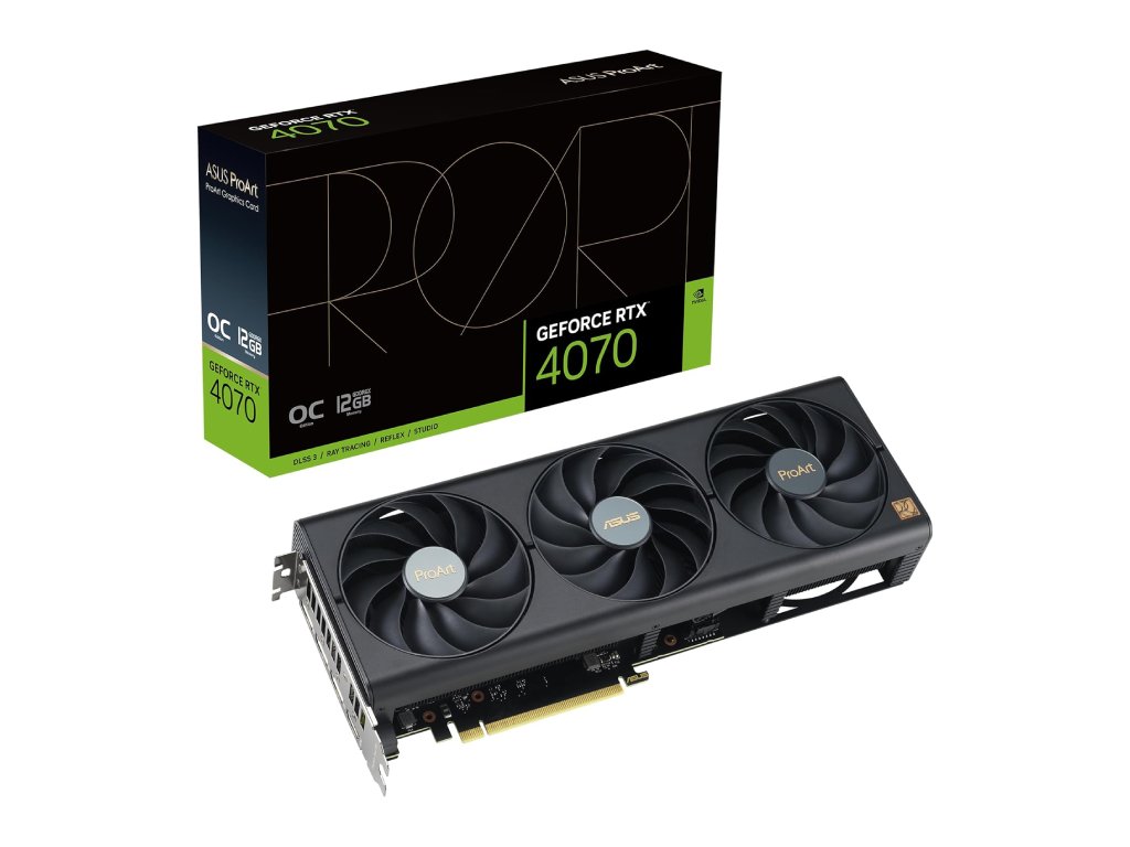 Grafička karta ASUS PROART-RTX4070-O12G NVD/12GB/GDDR6X/192bit/crna