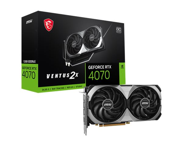 MSI RTX 4070 VENTUS 2X E 12GB, grafička kartica