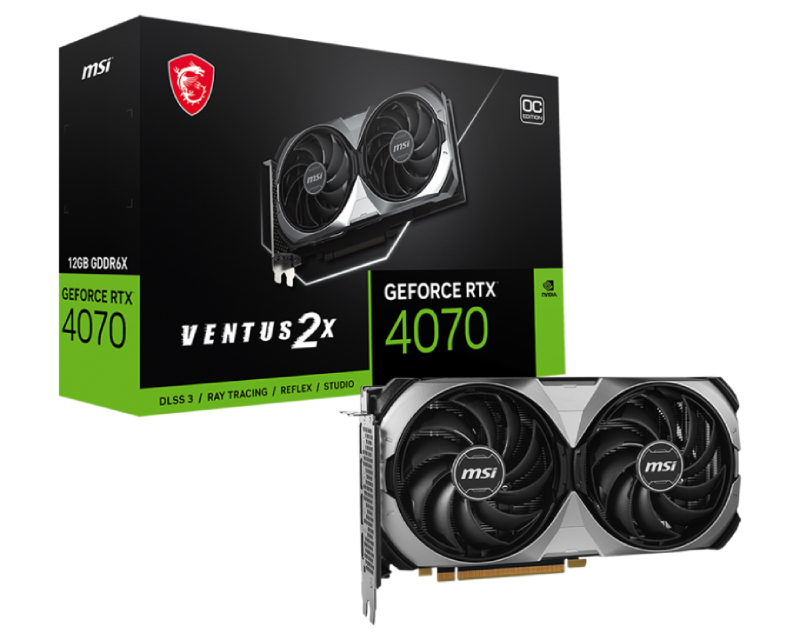 MSI nVidia GeForce RTX 4070 VENTUS 2X E 12GB OC, grafička karta