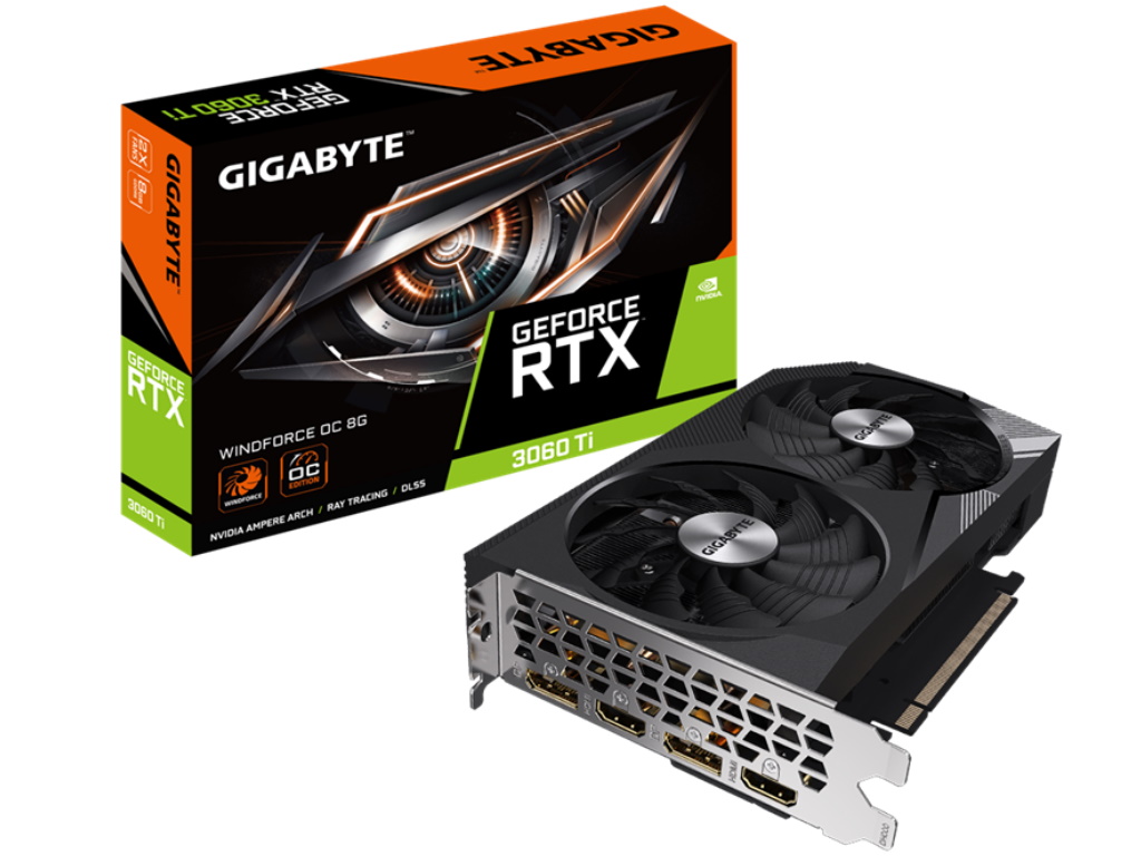 GIGABYTE GeForce RTX™ 3060 Ti WINDFORCE OC 8GB, grafička kartica