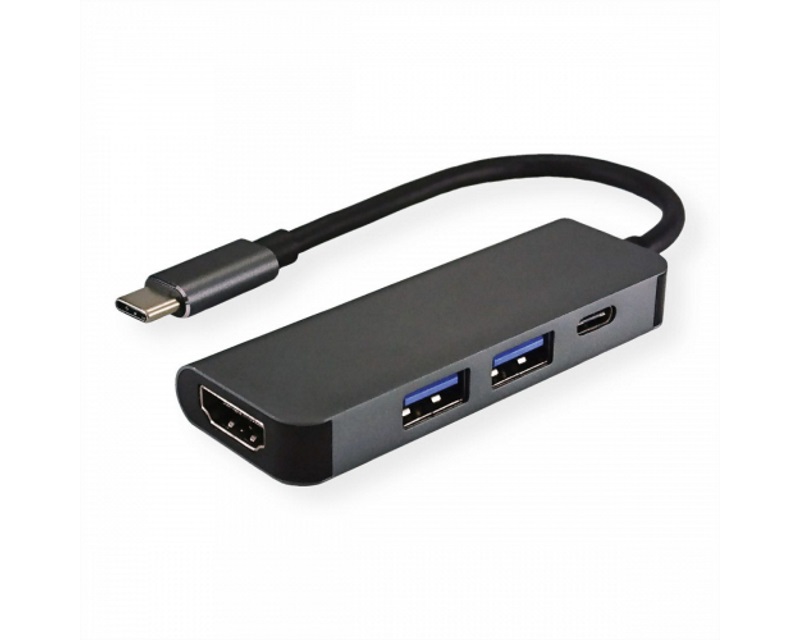 Adapter-konvertor TIP C na HDMI+ 2xUSB 3.0+ TIP C