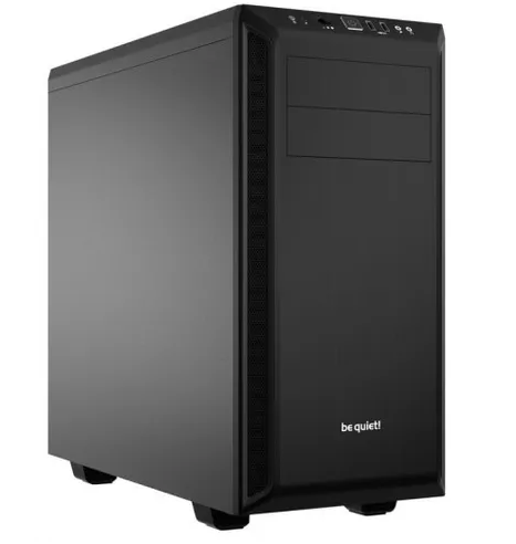 PURE BASE 600 Black, MB compatibility: ATX, M-ATX, Mini-ITX, Two pre-installed Pure Wings 2 fans, Water cooling optimized with adjustable top cover vent (up to 360mm)