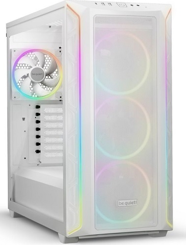 SHADOW BASE 800 FX White, MB compatibility: E-ATX / ATX / M-ATX / Mini-ITX, ARGB illumination, Four pre-installed be quiet! Light Wings 3 140mm PWM fans, including space for water cooling radiator...