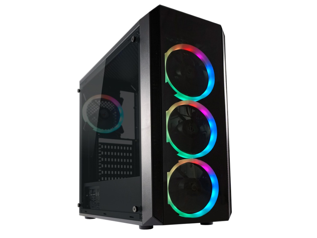 Kućište LC POWER 703B-ON Midi-Tower ATX/Micro-ATX/Mini-ITX/bez napajanja/crna