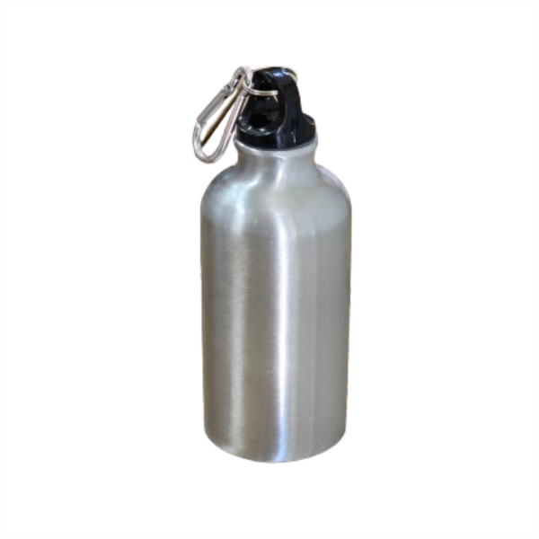 ALUMINIJUMSKA BOCA SA KUTIJOM 400 ML - SREBRNA